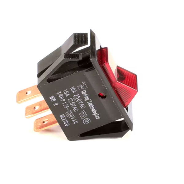 Franke 1819-R Rocker Switch Lighted Red SPST for Beverage Refrigerator ...