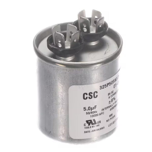 Nortek 685-0123 Run Capacitor 5uF 370V 50/60HZ Round - AIOsupplyworld.com