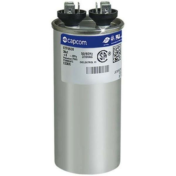 Capcom 30.0 uF 370 VAC 50/60Hz Motor Run Capacitor Replaces Genteq 27L ...